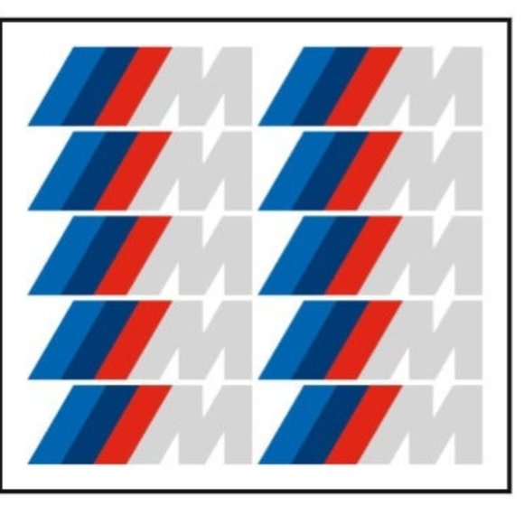 Design | Bmw M Logo Laminated Vinyl Stickers 204 | Poshmark
